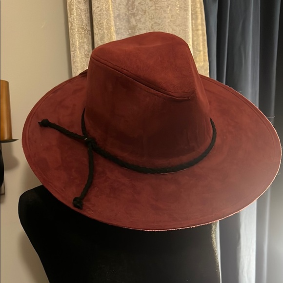 Time and Tru | Accessories | Time And Tru Red Fedora Hat Timeless ...